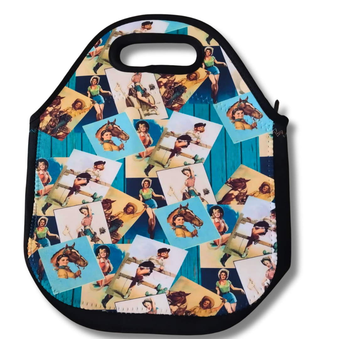 Vintage Cowgirl Neoprene Lunch Box – U Spur